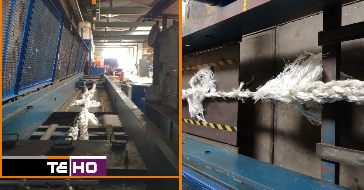 Testbenches for destructive testing on synthetic ropes | Specialist in ...